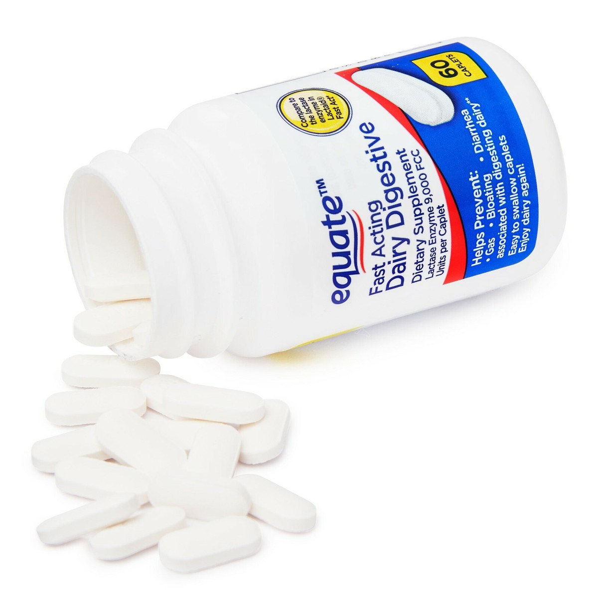 Pilulas De Enzima Lactase Lactase 20.000 50 Breektabletten, Bevat