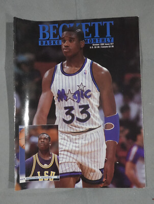 1992 Shaquille O'Neal Beckett Monthly 27 Magazine Orlando Magic Shaq ...