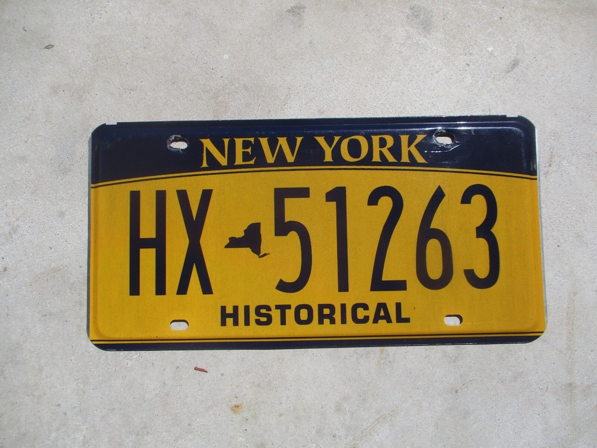 Old New York License Plates