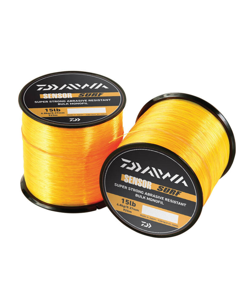 Daiwa Sensor Surf Orange Mono Sea Fishing Line Hi-Viz Monofilament Bulk ...