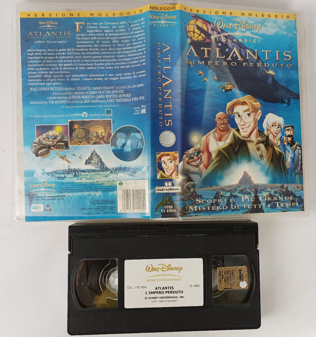 Atlantis L'impero Perduto 2002 VHS Italian Walt Disney Gary Trousdale ...