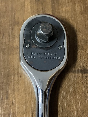 Vintage Proto 3/8" Drive Pear Head Ratchet 5249 Made in USA Preowned | eBay