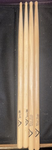 2 pair VATER JAZZ DRUM STICKS JIMMY COBB USED & WEST SIDE NEW Wood tips ...