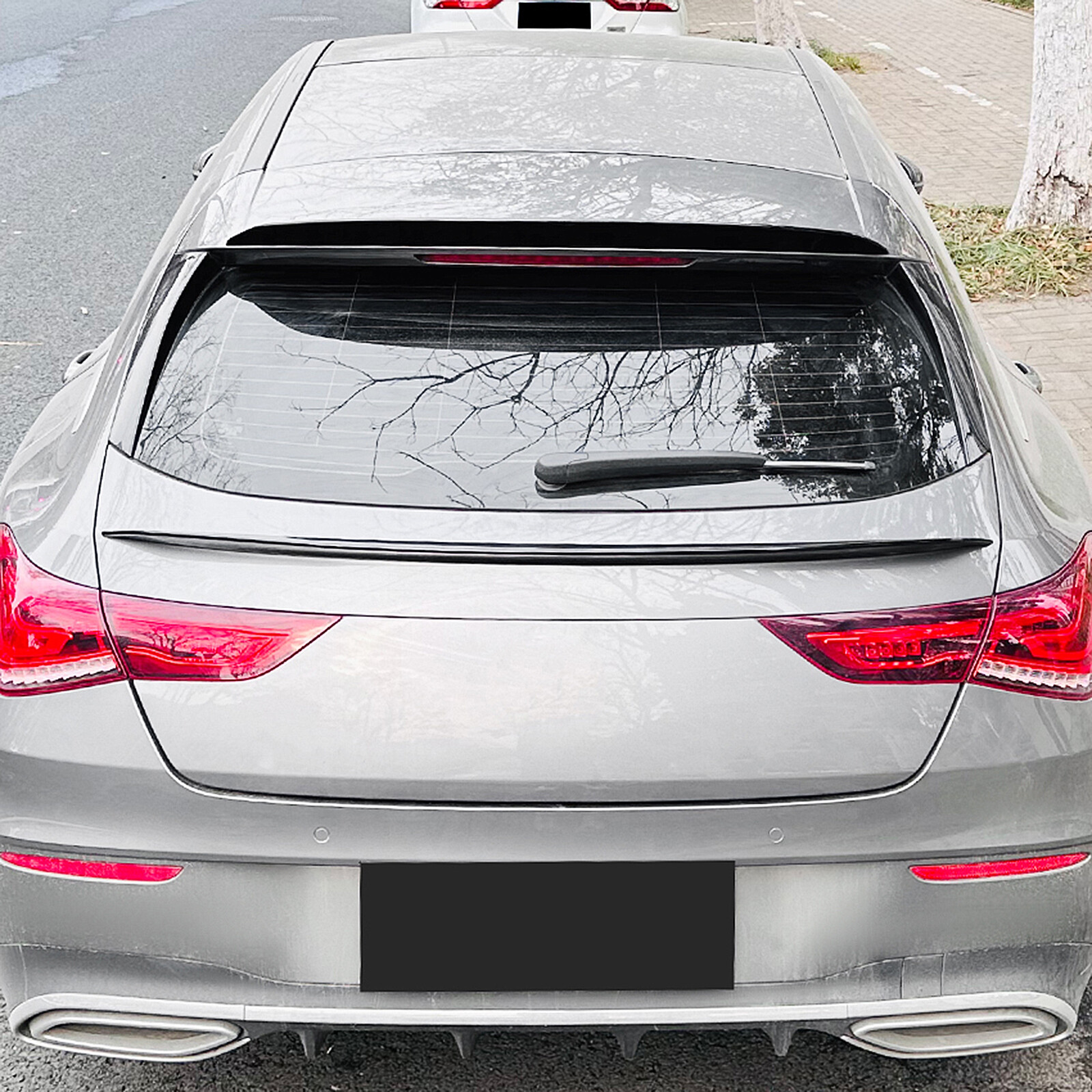 Rear Trunk Spoiler Middle Wing For Benz CLA X118 CLA35 CLA45 AMG 2019 ...