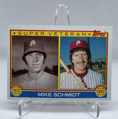 1983 Topps Super Veteran Mike Schmidt #301 MLB Vintage Baseball Card ...