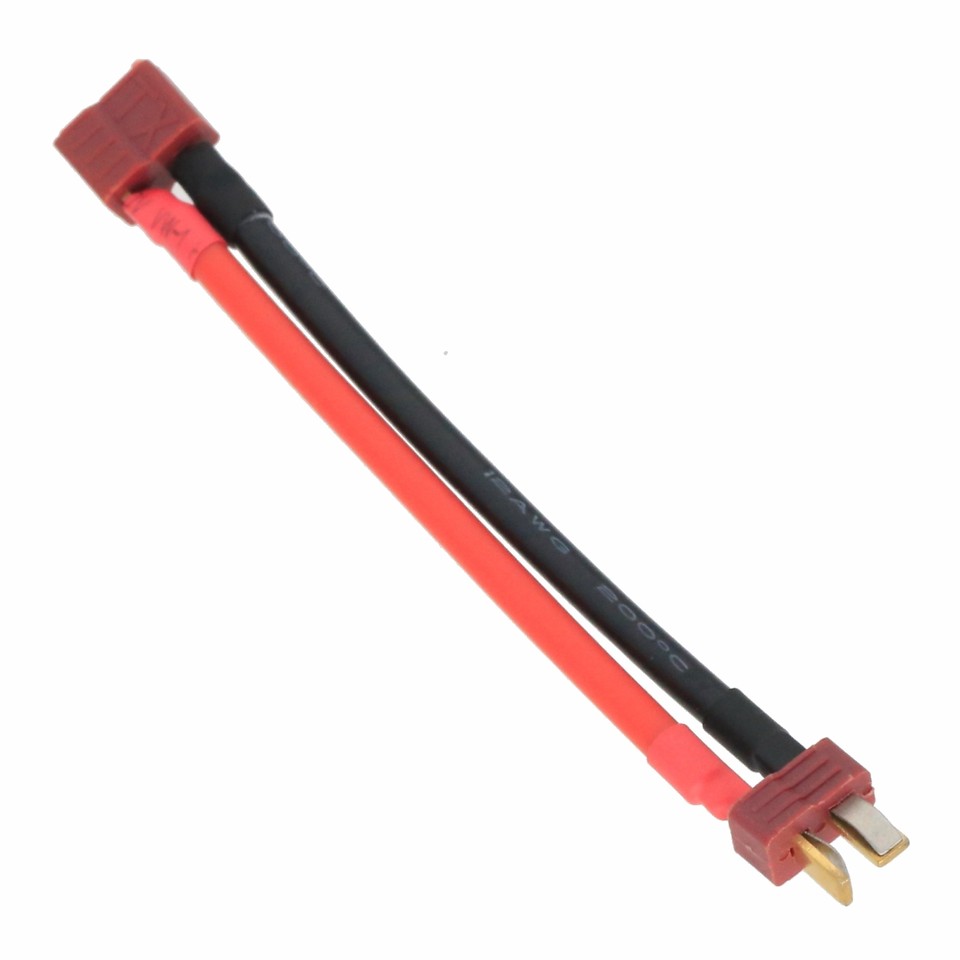 Deans Nylon T Plug Male to Female cable 12AWG 10CM Extension wire RC ...