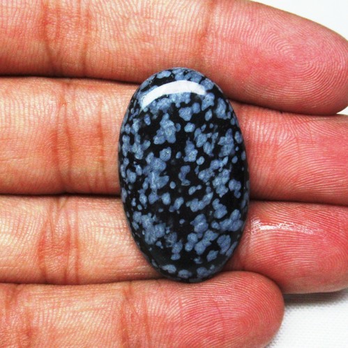 Snowflake Jasper Flat Back Cabochon Oval 27 ct Natural Loose Gemstone G ...