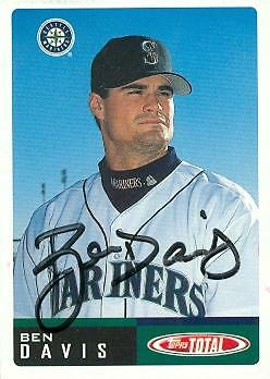 Ben Davis autographed Baseball Card (Seattle Mariners) 2002 Topps Total ...