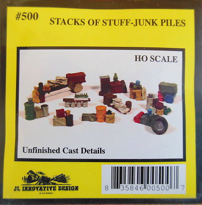 STACKS OF STUFF- JUNK PILES- UNFINISHED HO-SCALE DETAILED METAL ...
