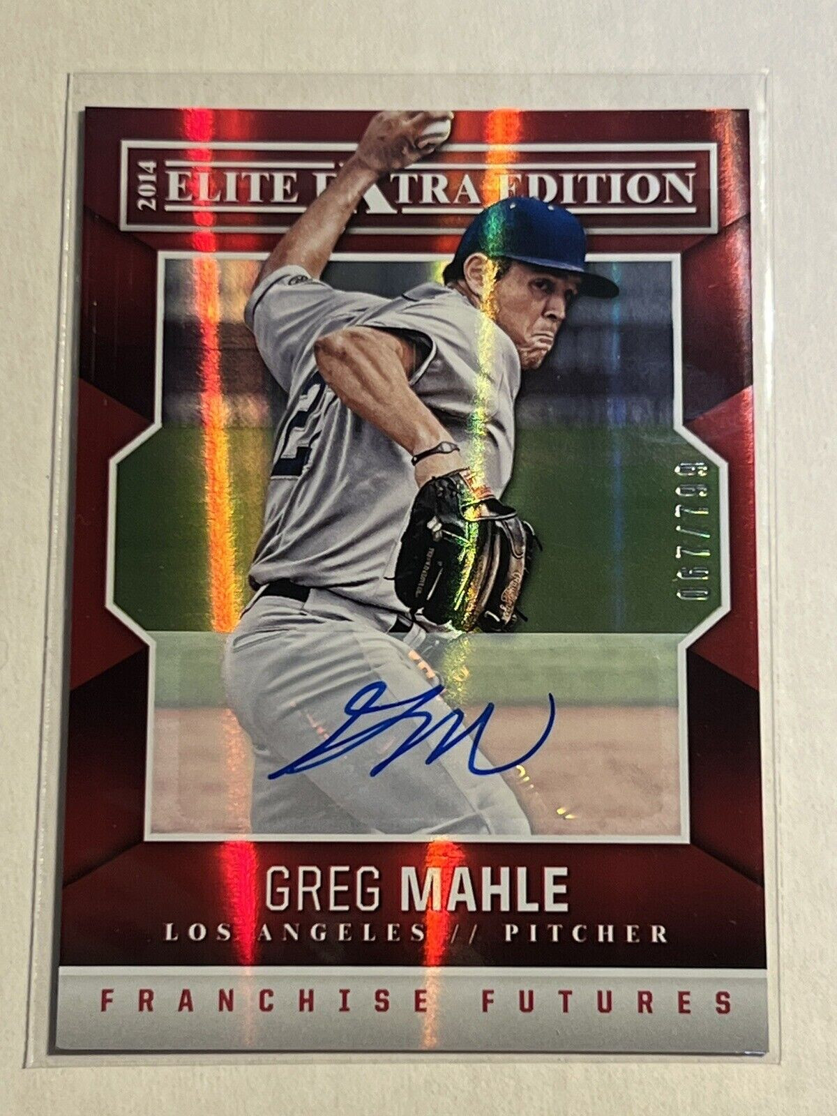 2014 Elite Extra Edition Franchise Futures Signatures #45 Greg Mahle 67 ...