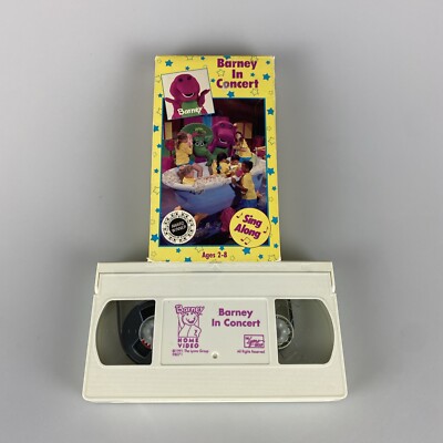 Barney In Concert VHS Tape Sing Along Vintage 1990 45986980717 | eBay