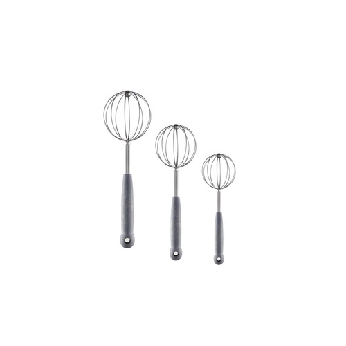 Stainless Steel Whisk Set Dough Whisk Egg Beater Ball Wire Whisk for ...
