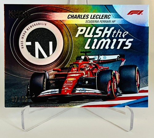 CHARLES LECLERC F1 TOPPS PADDOCK PASS RELIC 2024 SPONSOR PATCH CARD 07/ ...