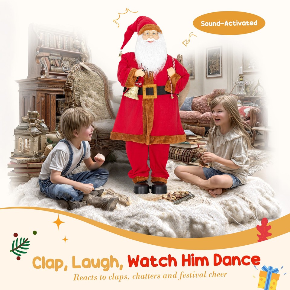 Singing Dancing Santa Claus, Musical Animated Santa Christmas ...