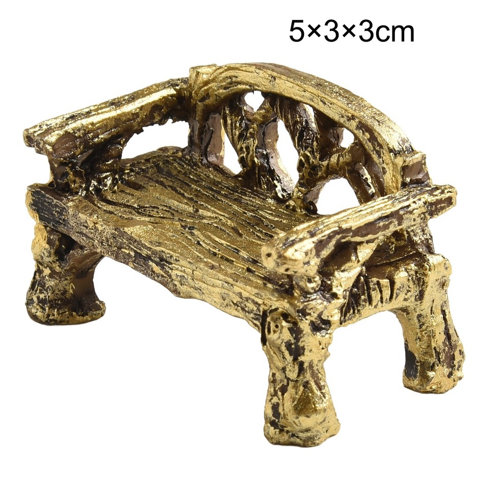 Miniature Garden Ornament Resin Bench for Dollhouse Fairy Moss ...