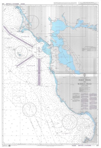229 Point Pinos Bodega Head US West Coast California Chart Map Marine ...