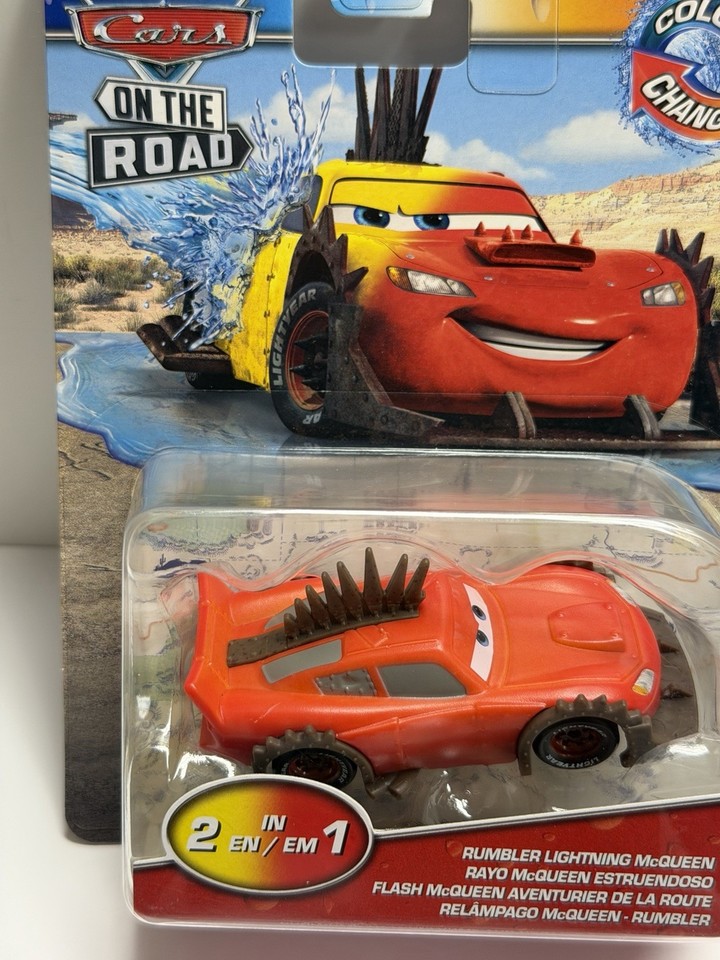 DISNEY PIXAR CARS COLOR CHANGERS 2 IN 1 RUMBLER LIGHTNING McQUEEN ...