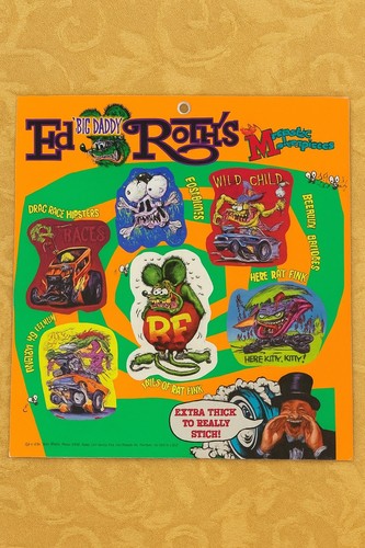 NOS Ed “Big Daddy” Roth Magnetic Masterpieces 1997 Blue Q Rat Fink ...