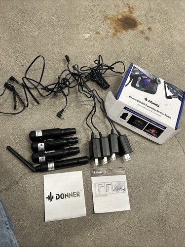 Donner Wireless DMX512 DJ 2.4G Wireless Controller 3 Receivers&1 ...