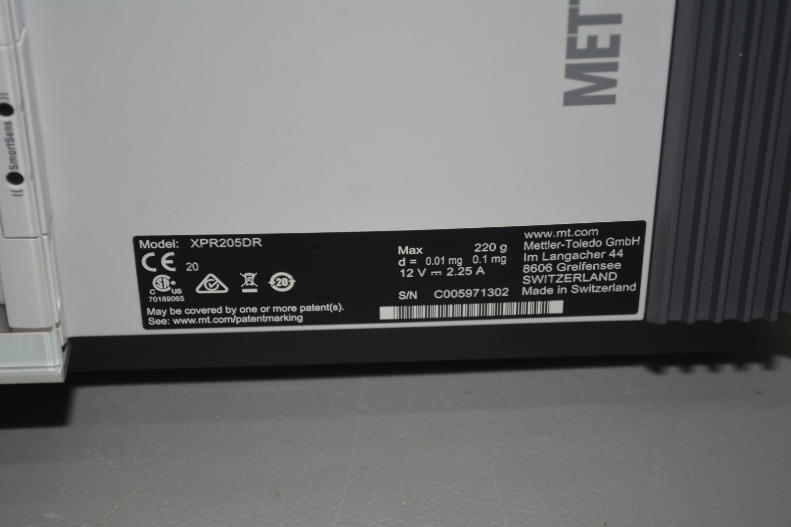 ^ Mettler Toledo XPR205DR Analytical Balance 220g/81 g x 0.01/0.1 mg # ...