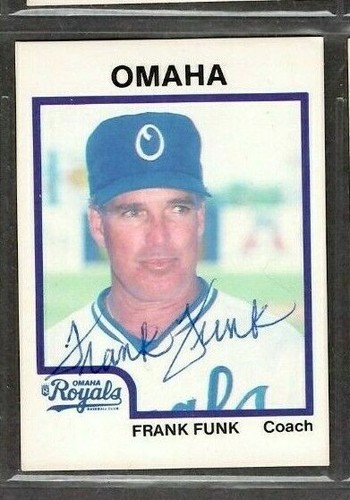 1987 ProCards #2084 Frank Funk Omaha Royals Baseball Card Signed ...
