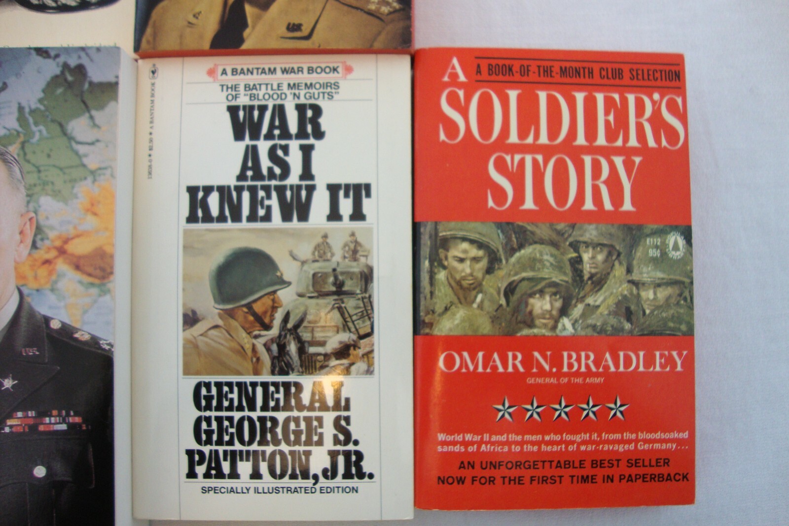 5 new WWII GENERALS pb books IKE PATTON BRADLEY MacARTHUR, MARSHALL ...