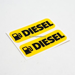 2x DIESEL FUEL Laminated Weatherproof Car,Van,Taxi,Bus Vinyl Label ...