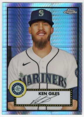 KEN GILES 2021 Topps Chrome Platinum Anniv Refractor Prism #437 Mariner ...