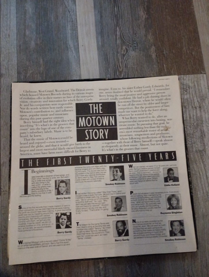 The Motown Story The First 25 Years 1983 5 LP Box Set Motown 6048 ML5 ...