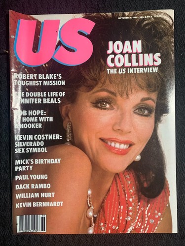 1985 Sept 9 US WEEKLY Magazine FN 6.0 Joan Collins / Kevin Costner | eBay