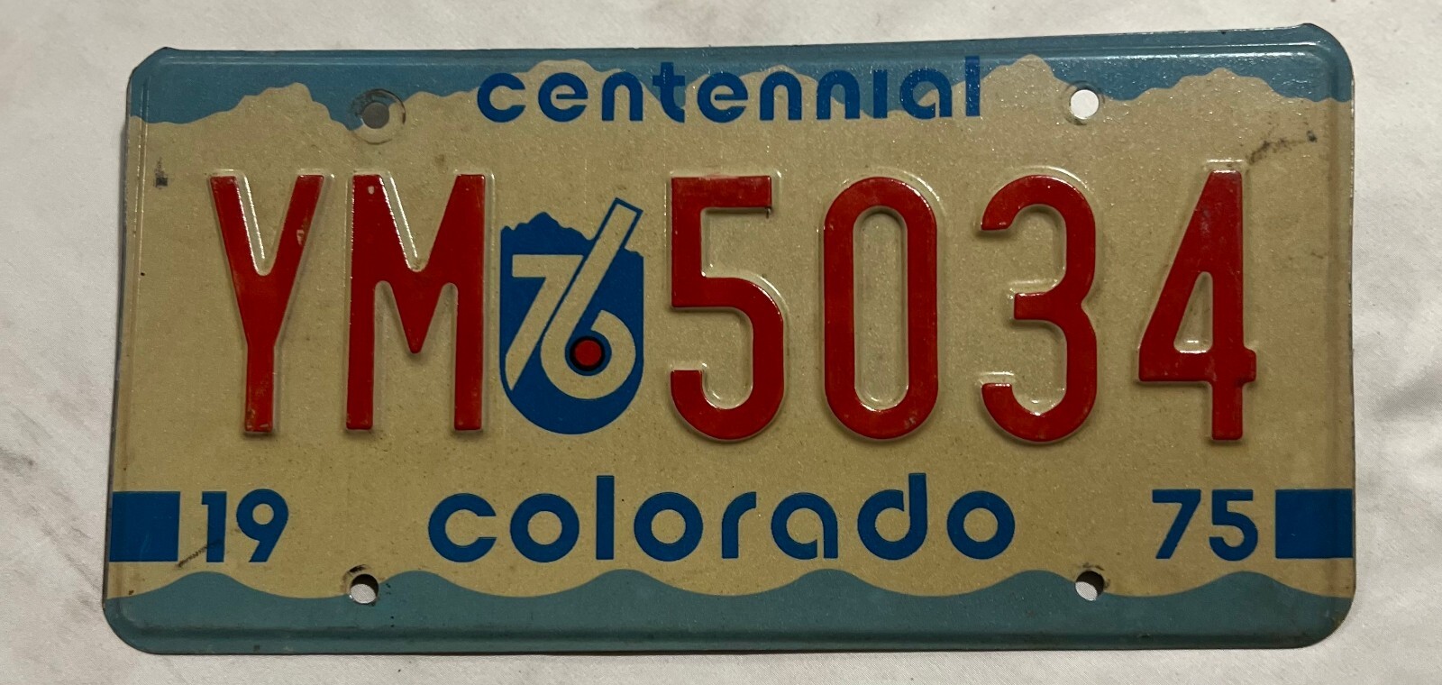 LICENSE PLATE COLORADO CENTENNIAL 1975 YM 5034 | eBay