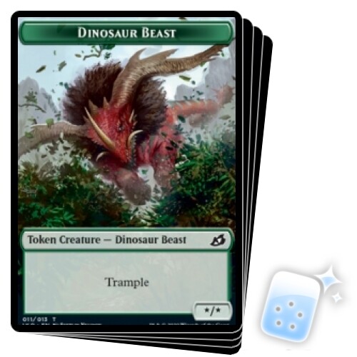 DINOSAUR BEAST TOKEN (11/13) X4 Ikoria IKO Magic MTG MINT CARD | eBay