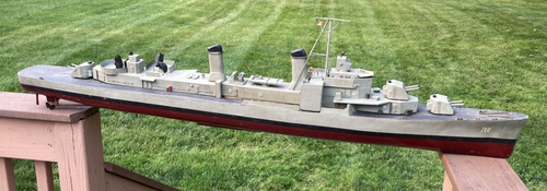 US Navy Destroyer Gearing DD-710 Scratch Built Radio Control Model USN ...