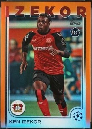 2024-25 Topps Uefa Club Competitions - Ken Izekor #75 Orange Foilboard ...