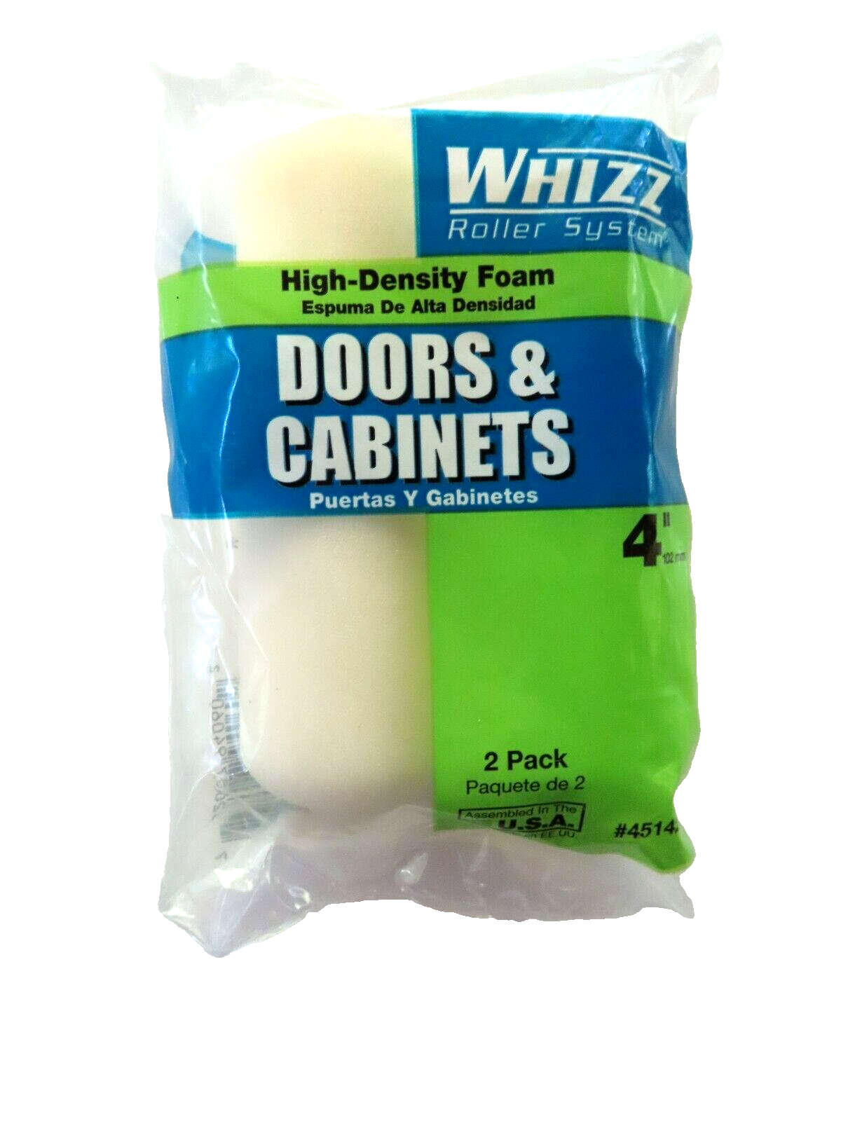 Whizz Roller System High Density Foam 2 Pack Doors & Cabinets 4" 45142 ...