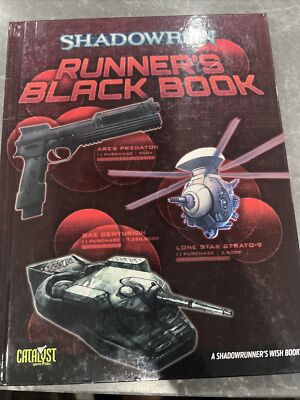 Runner's Black Book - Shadowrun First Print- HC 2012 Catalyst Game Labs | eBay