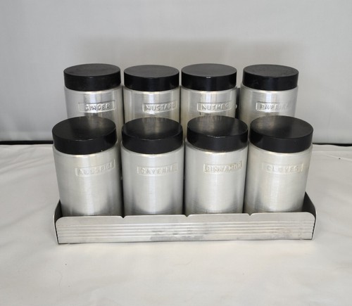 Vintage Kromex Aluminum Spice Shaker 8 Piece Set | eBay
