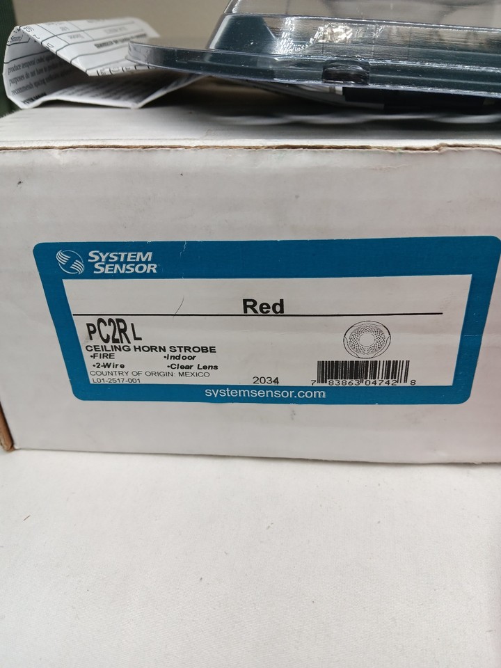 System Sensor PC2RL 2-Wire Ceiling Mountable Horn Strobe - Red ...