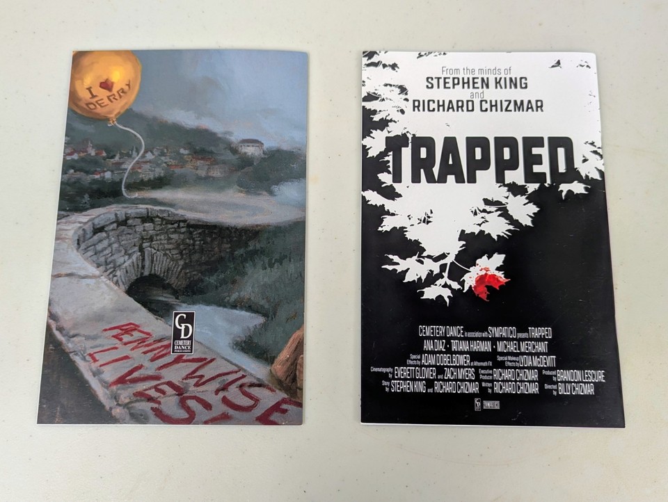 Pair of RARE Stephen King CHAPBOOKS - IT & TRAPPED (Richard Chizmar ...
