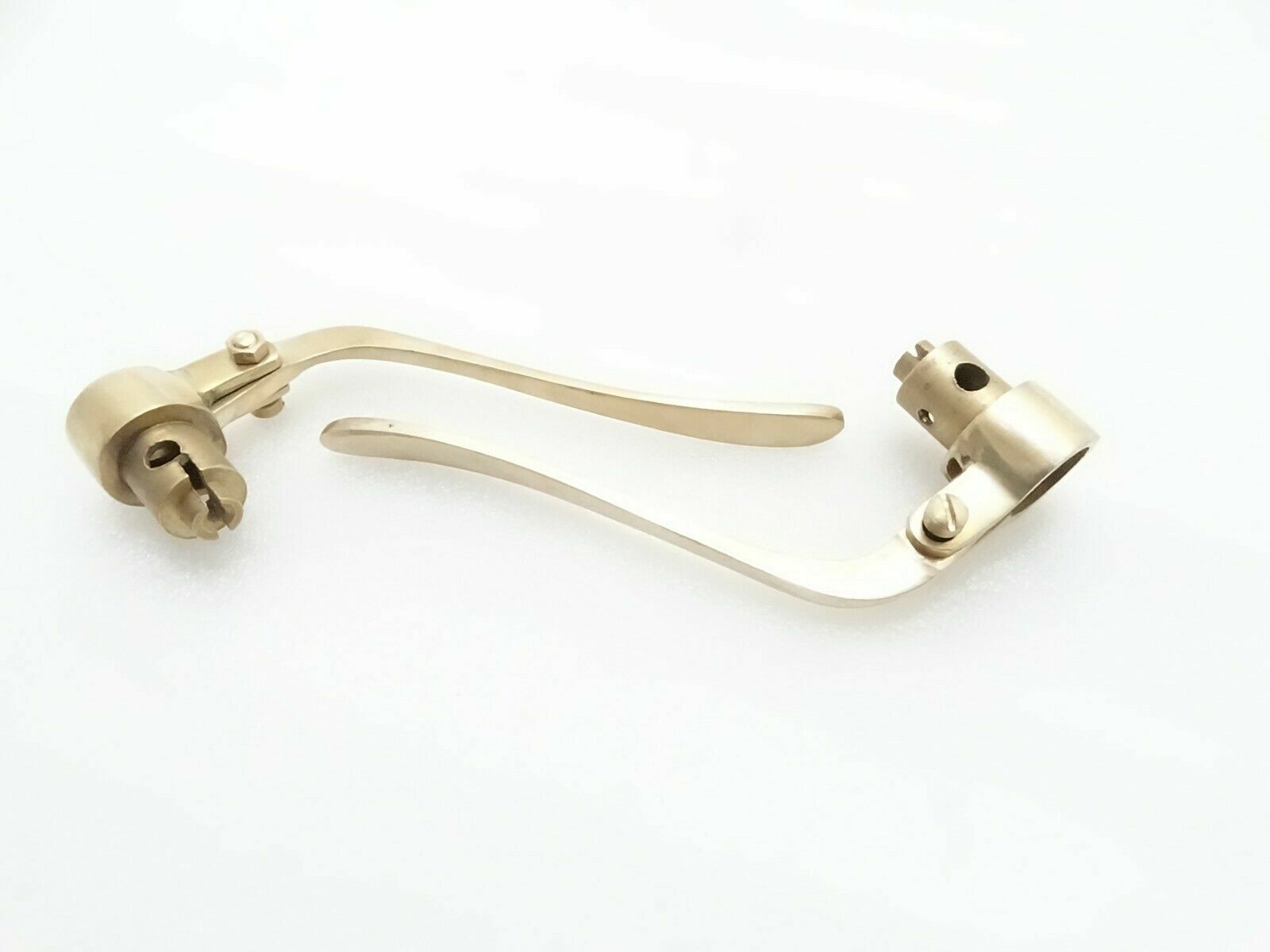 NEW BRASS INVERTED / REVERSE LEVERS PAIR 7/8" HANDLE BAR VINTAGE BIKES ...