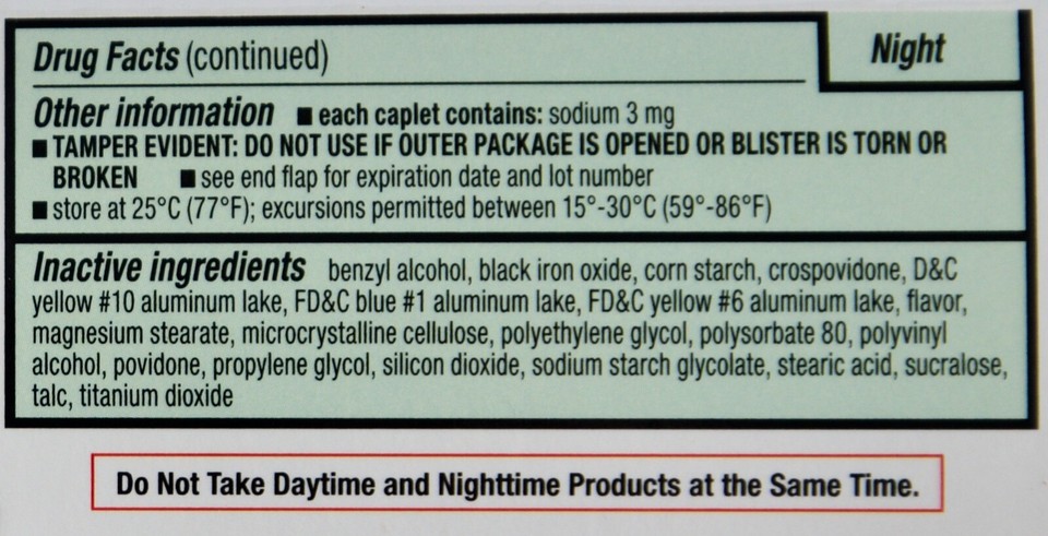 Kirkland Signature Severe Cold Flu Congestion Acetaminophen 168 Day ...