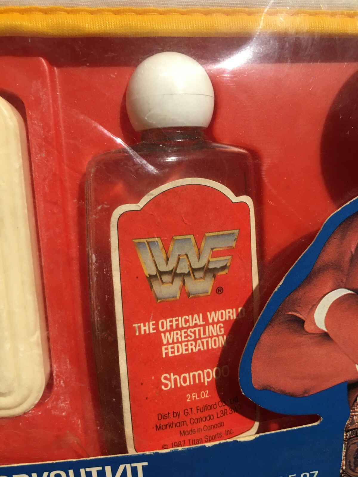 WWF WWE WRESTLING SUPERSTARS WORKOUT KIT SOAP & SHAMPOO SET HULK HOGAN ...