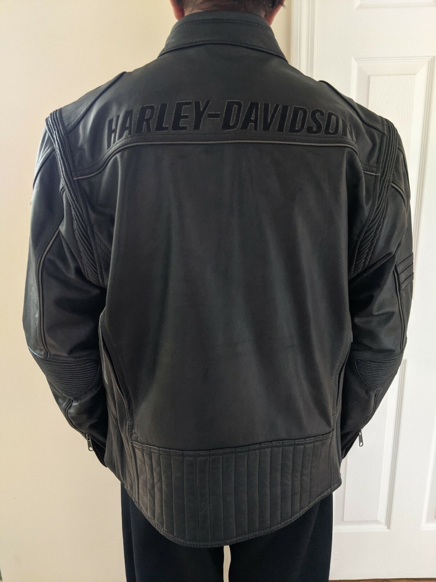 Harley Davidson Men's leather Boulder Jacket – Size XL Harley Davidson Men's leather Boulder Jacket – Size XL