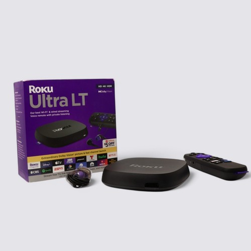 Roku Ultra LT Streaming Device 4K/HDR/Dolby Vision with Remote ...
