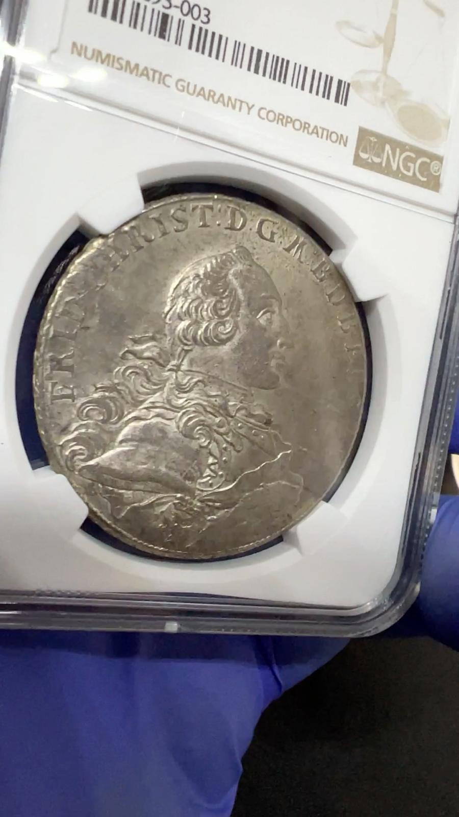 German States Brandenburg-Bayreuth 1766 Taler Coin Thaler NGC MS 64 STG ...
