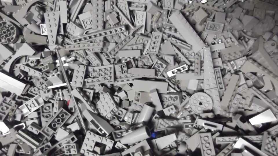 ☀️NEW! 100+ LIGHT GREY GRAY LEGO PIECES FROM HUGE BULK LOT BRICKS PARTS ...