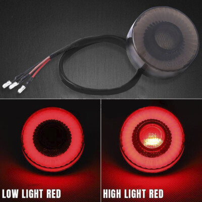 Motorcycle 12V LED Tail Light Stop Rear Running Brake Lamp Taillight ...