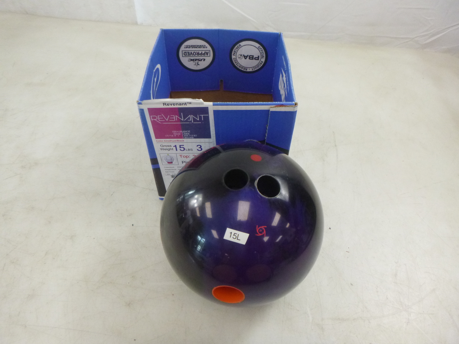 Storm Revenant 15LBS 3oz Bowling Ball Amethyst/Black 3-3.5 pin 3.2oz ...