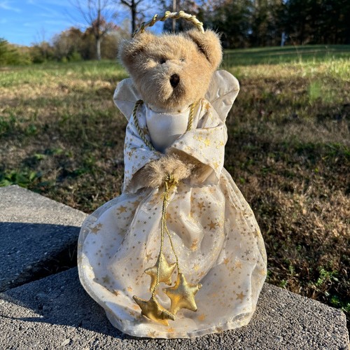 Boyds Bears Crystal M. Twinklebear Christmas Tree Topper 12" Angel Plush Bear | eBay