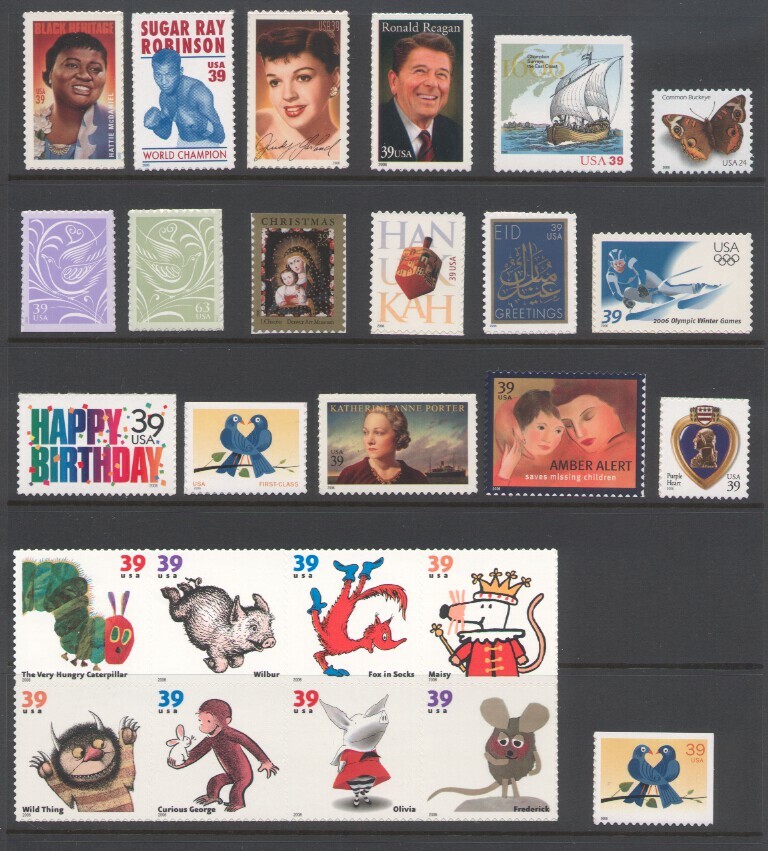 2006 U.S. COMMEMORATIVE YEAR SET *90 STAMPS* WITH WONDERS OF AMERICA ...